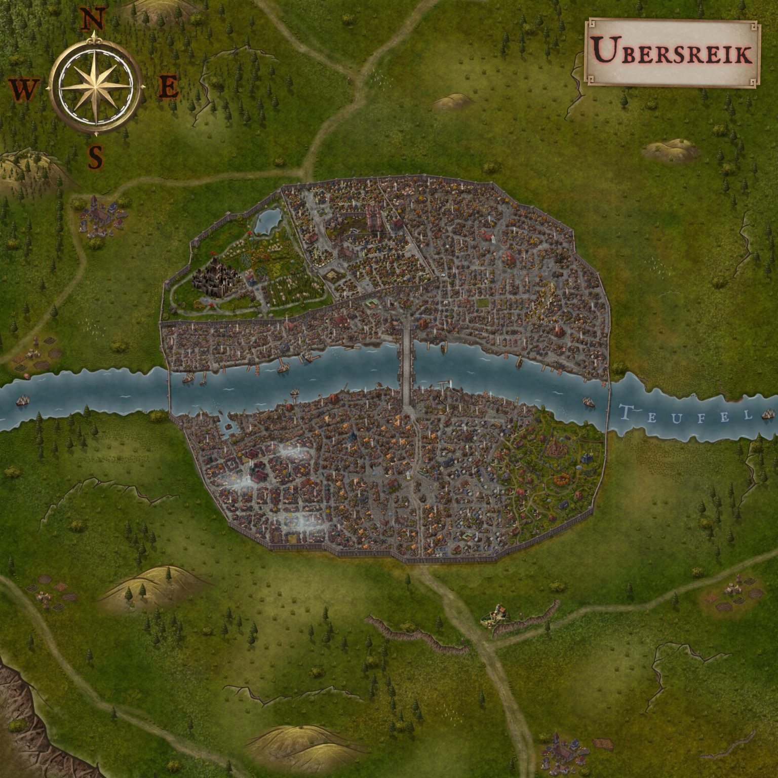 Warhammer – Cartes Ubersreik – Le Ratier Bretonnien
